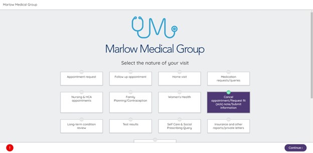 Cancelling Appointments Guide - Marlow Medical Group