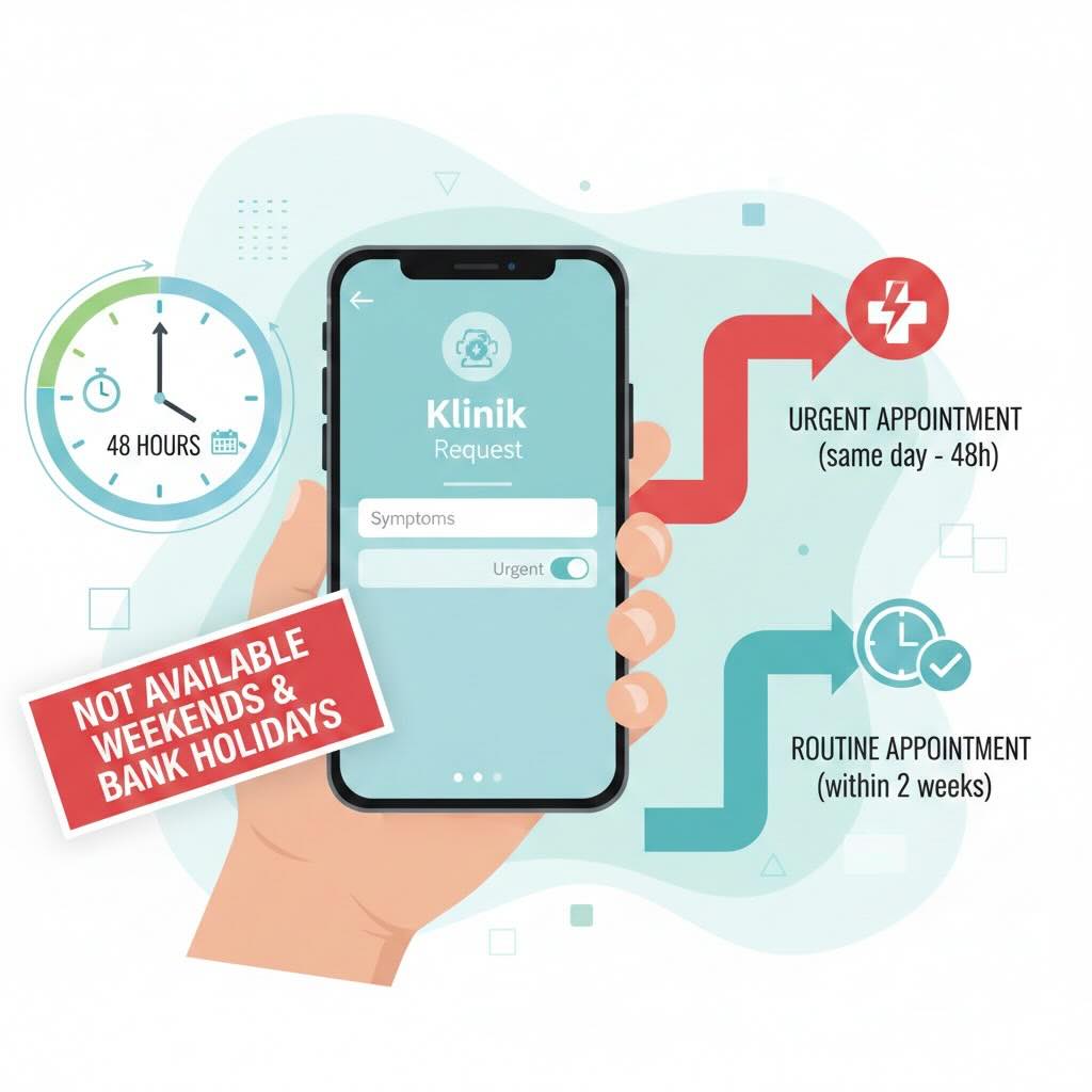Our online consultation platform, Klinik, is available Monday to Friday ...